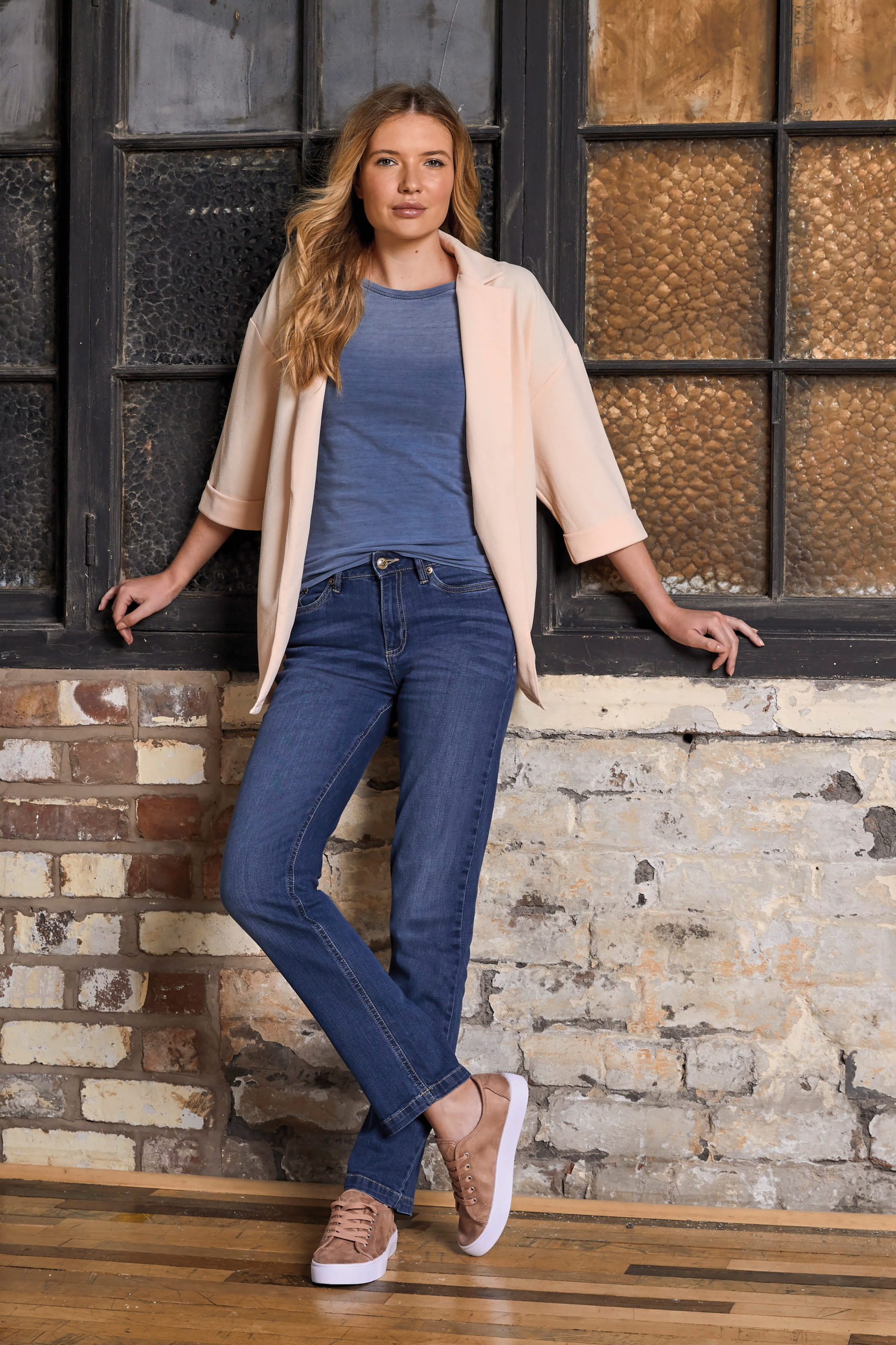 Damen Stretch Jeans (Gerader Schnitt) – Bever-Store